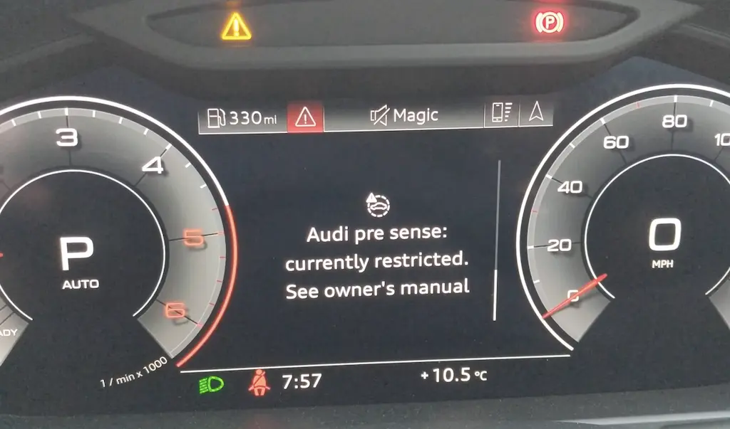6 Reasons Why Audi Pre-Sense System Malfunction