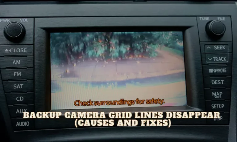 Backup Camera Grid Lines Disappear (Causes and Fixes)