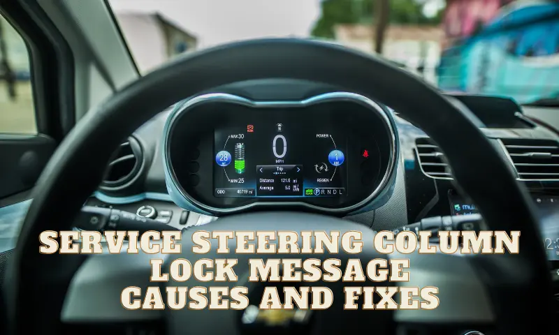 Service Steering Column Lock Message: Causes and Fixes