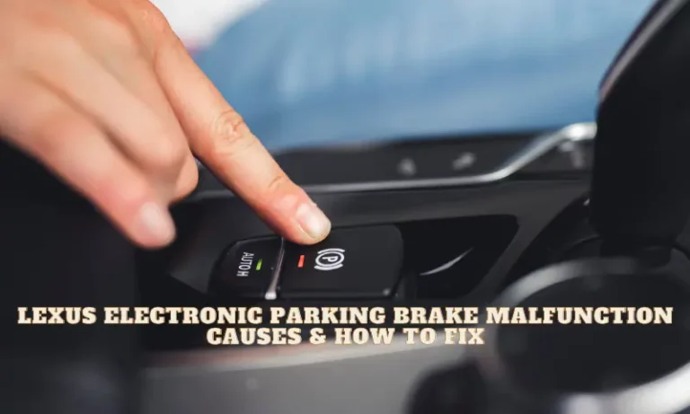 4 Possible Causes Of Lexus Electronic Parking Brake Malfunction