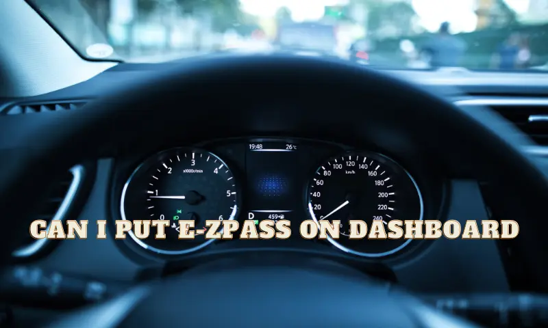 Can You Put Ipass On Dashboard