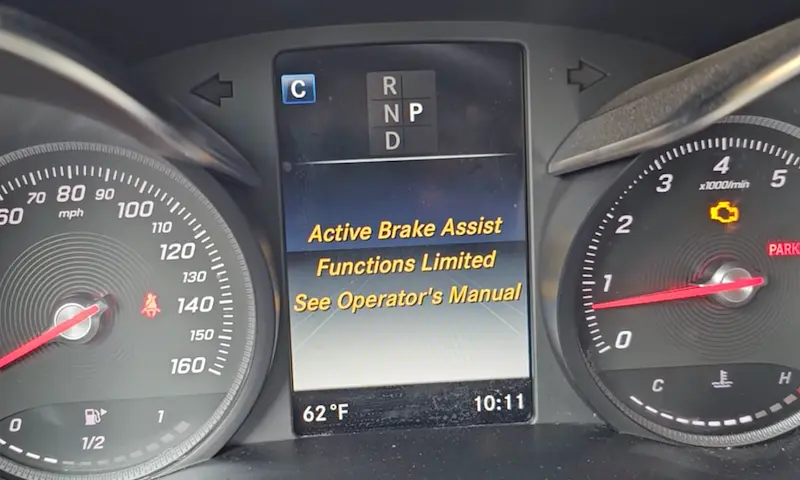 6 Causes of Mercedes Active Brake Assist Functions Limited