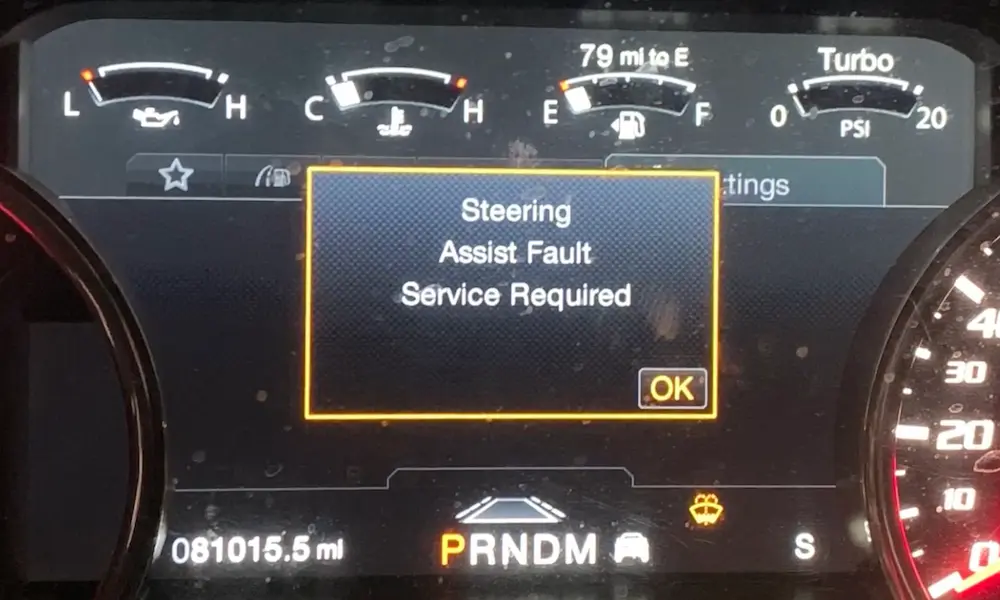 4 Causes of Steering Assist Fault Service Required Message
